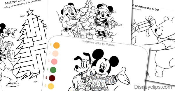 Printable Disney Christmas Games | Disneyclips.com