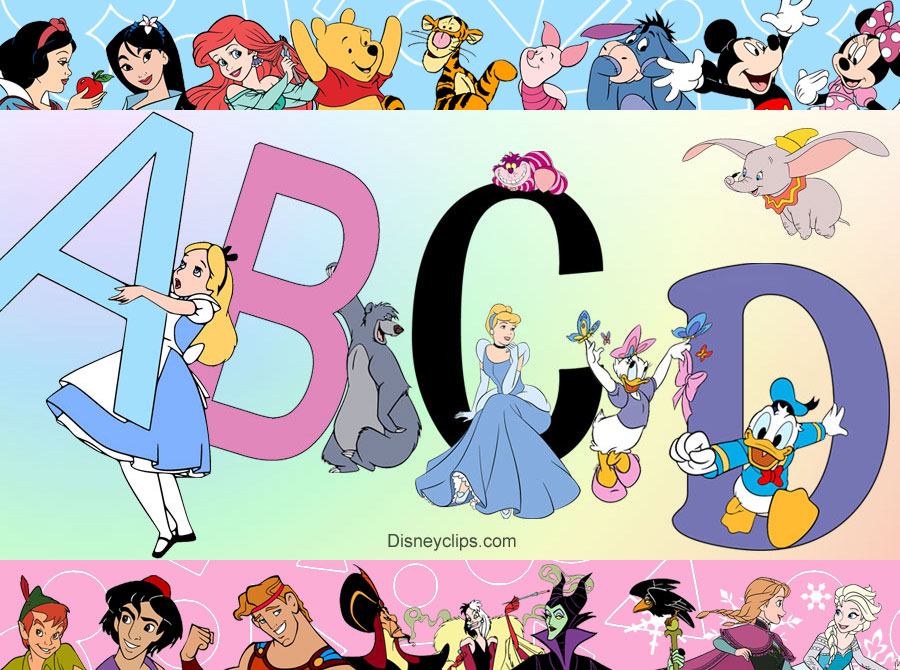 The Disney Alphabet From A to Z | Disneyclips.com