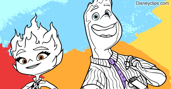 Free Printable Elemental Coloring Pages in PDF | Disneyclips.com