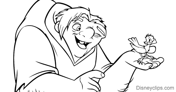The Hunchback of Notre-Dame Coloring Pages | Disneyclips.com