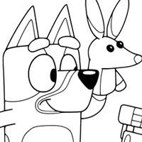 Free Printable Bluey Coloring Pages in PDF | Disneyclips.com