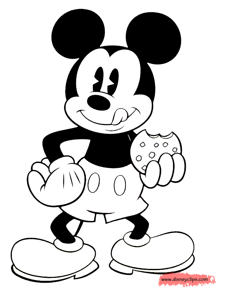 Mickey Mouse Coloring Pages Micronored