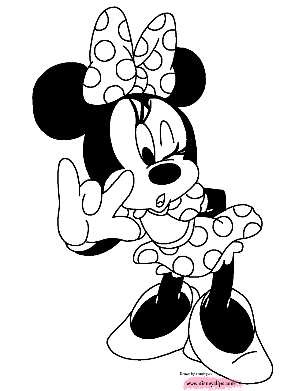 Coloring Page Minnie Mouse Coloring Sofa Divano