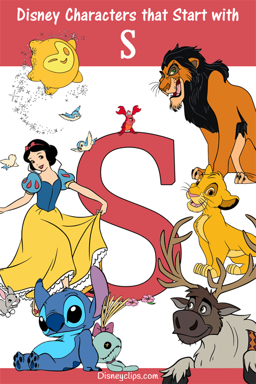 Disney Characters That Start With S | Disneyclips.com