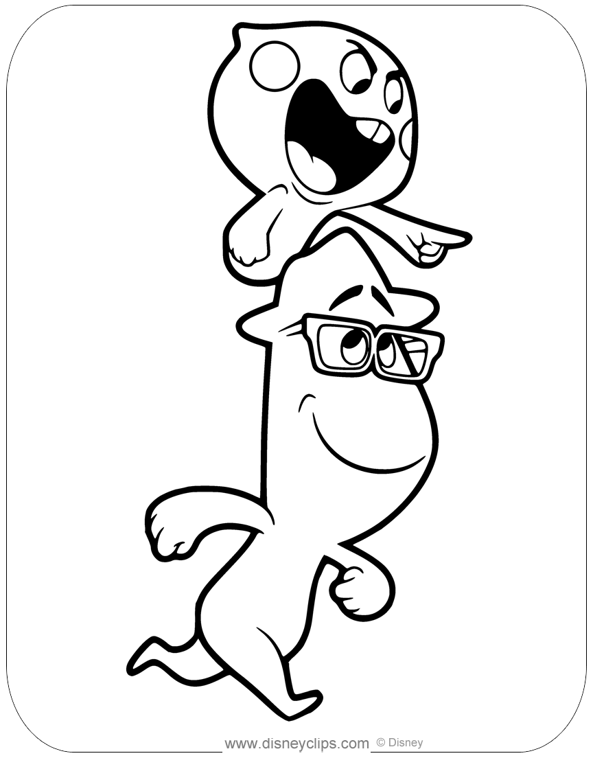 Disney Pixar Soul Coloring Pages (Printable PDF) | Disneyclips.com