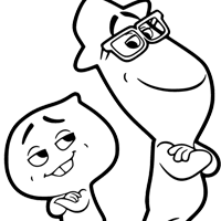 Disney Pixar Soul Coloring Pages (Printable PDF) | Disneyclips.com