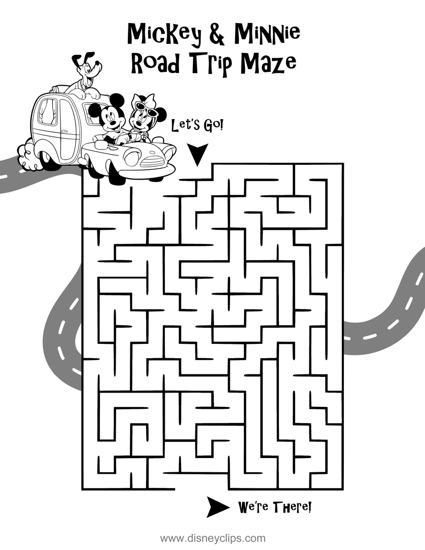 Printable Disney Mazes | Disneyclips.com