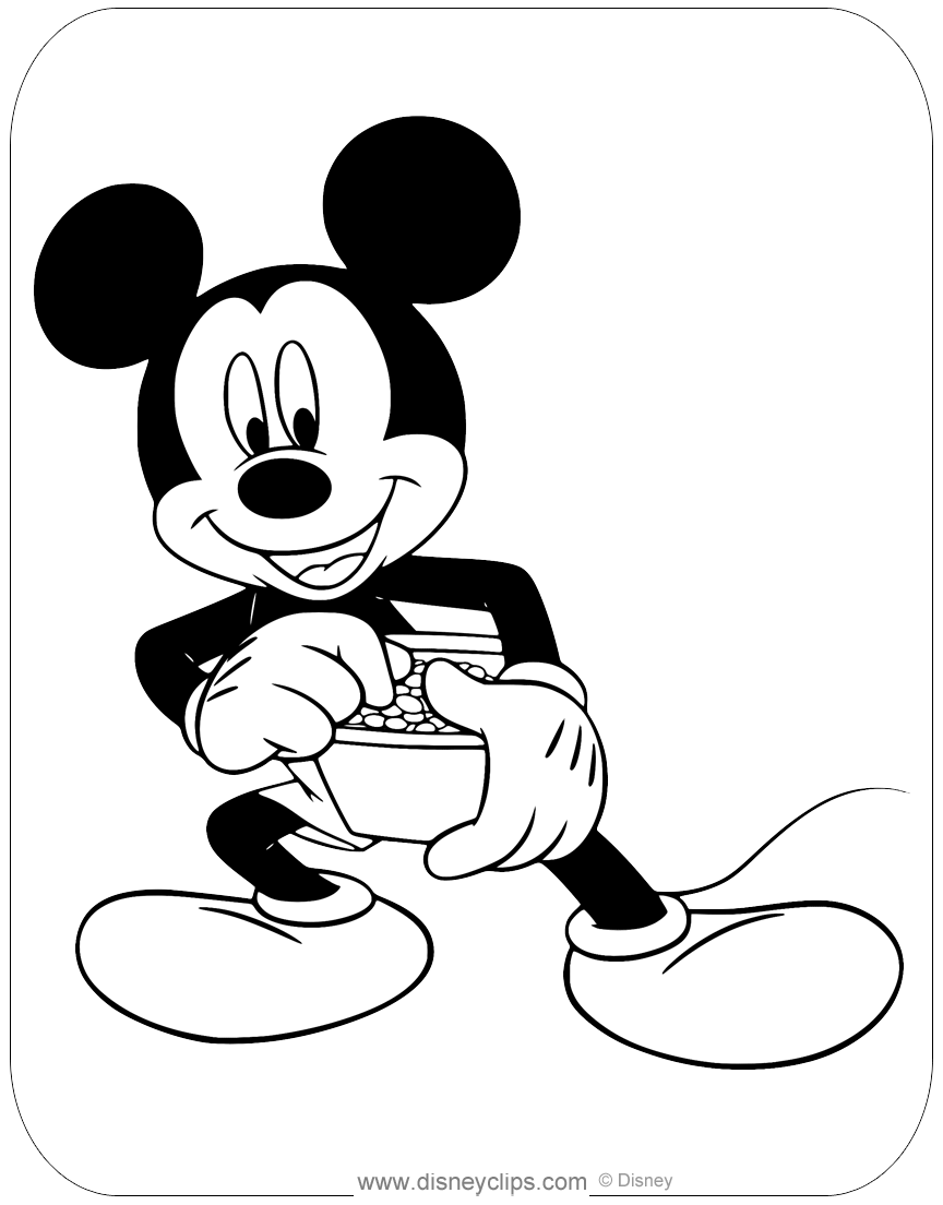 Misc. Mickey Mouse Coloring Pages (6) | Disneyclips.com