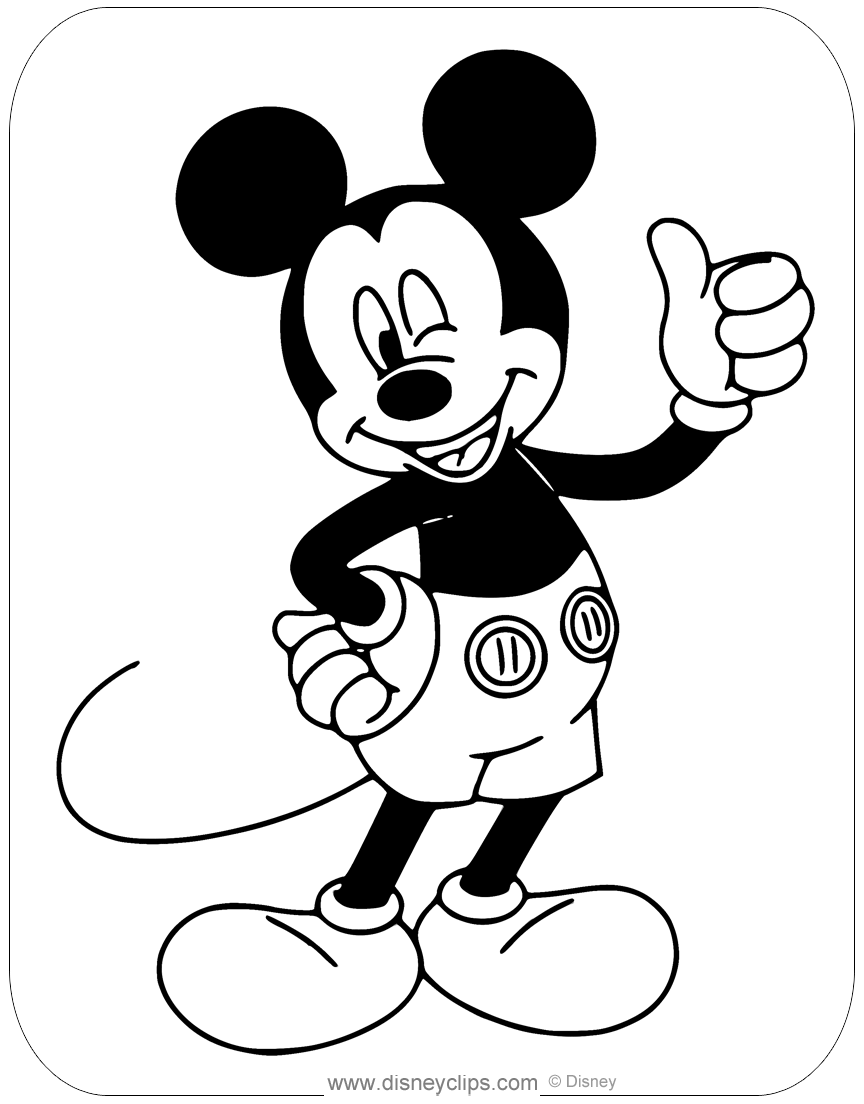 Misc. Mickey Mouse Coloring Pages | Disneyclips.com