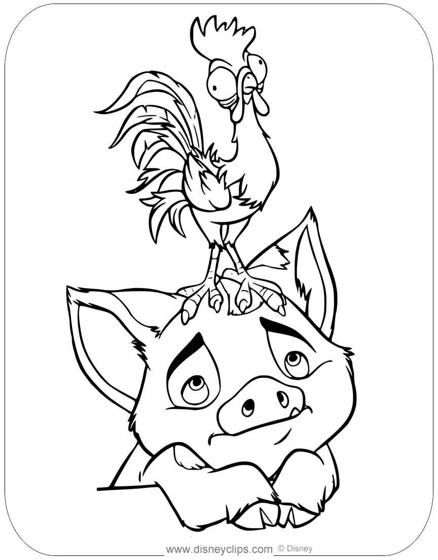 Moana 2 Coloring Pages (PDF Printables) | Disneyclips.com