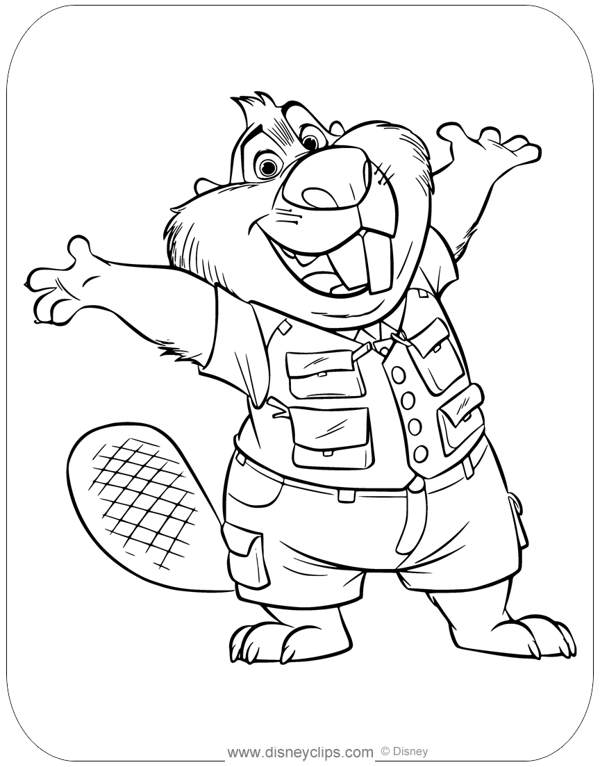Disney's Zootopia 2 Coloring Pages | Disneyclips.com
