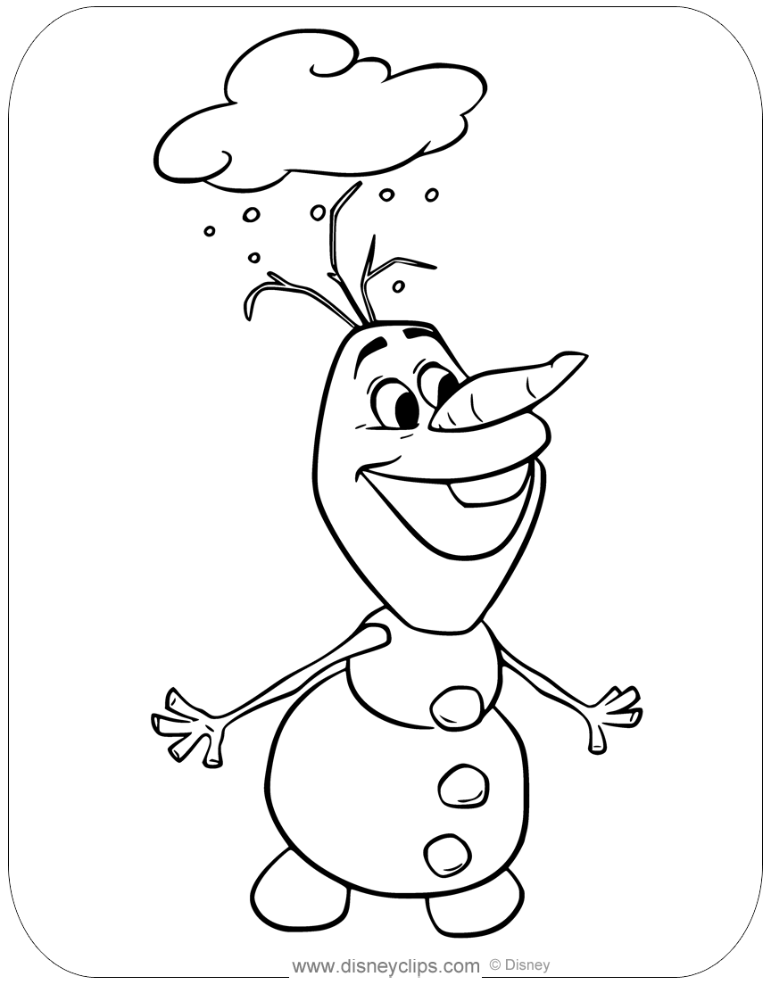 Disney's Frozen Coloring Pages (3) | Disneyclips.com
