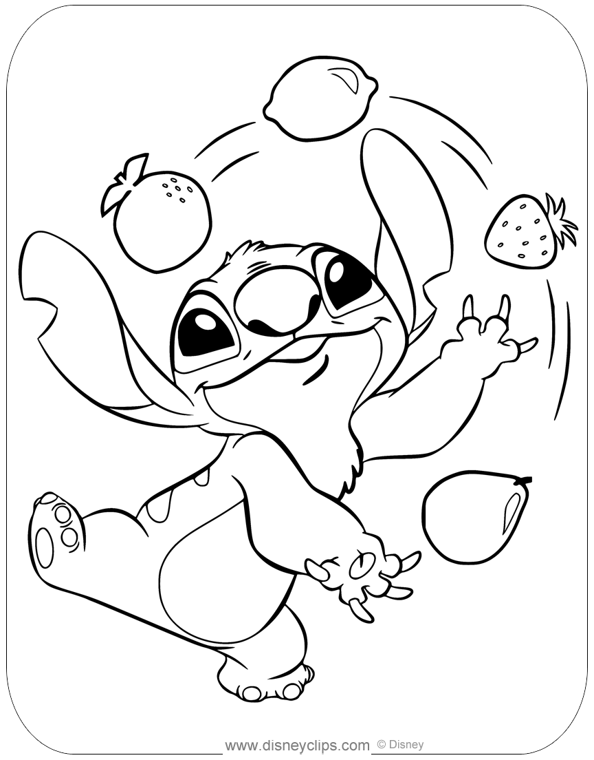 Free Printable Lilo & Stitch Coloring Pages | Disneyclips.com