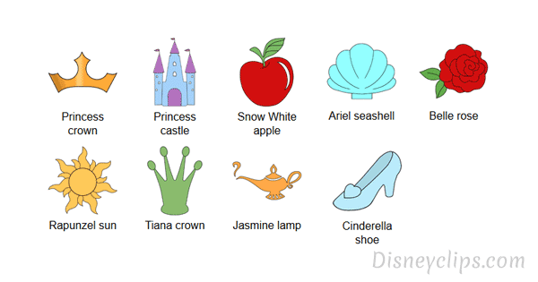 Disney Princesses PNG Icons | Disneyclips.com