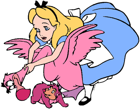 Alice In Wonderland Croquet Lawn Game Clipart