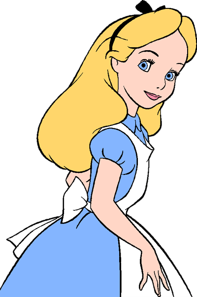 Alice In Wonderland Back View