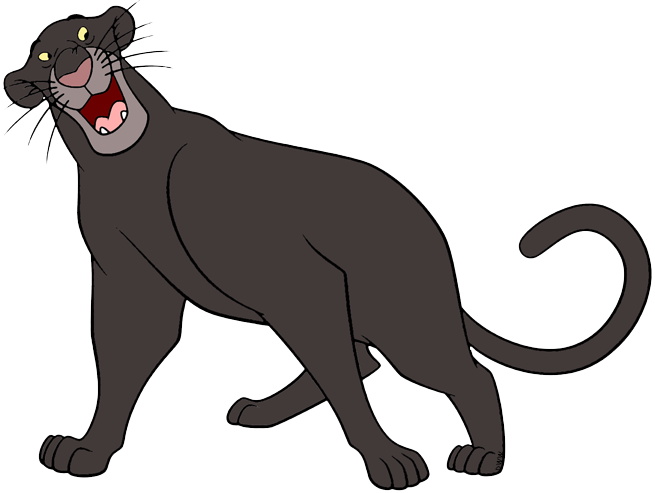 Bagheera, Akela & Mowgli Clip Art Images | Disney Clip Art Galore