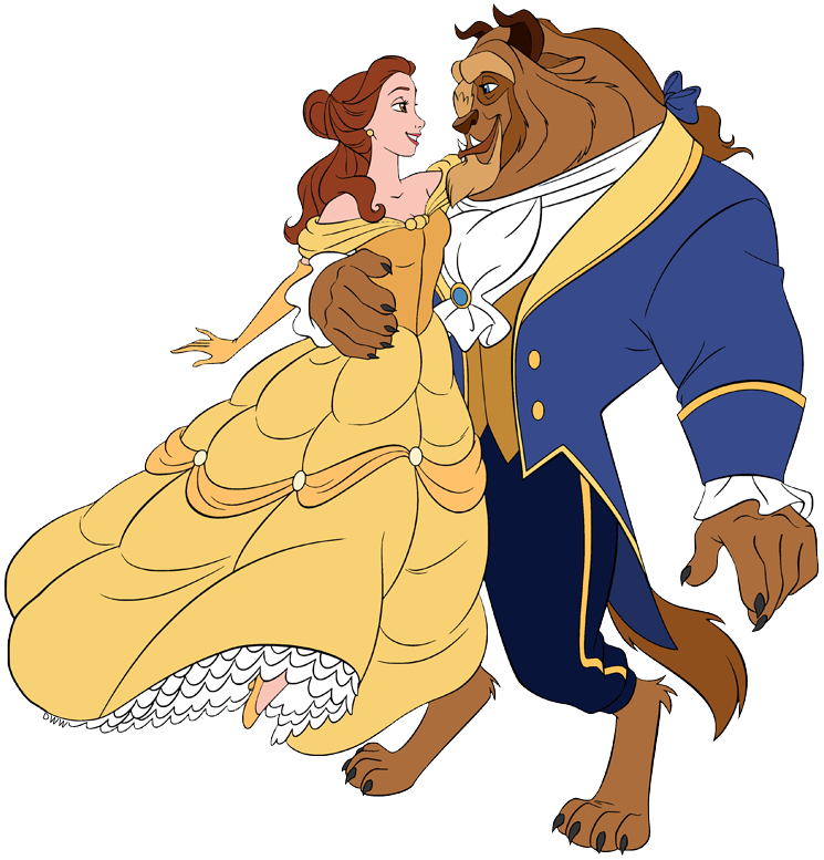 Belle & the Beast Clip Art (PNG Images) | Disney Clip Art Galore