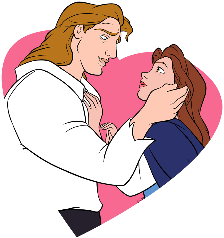 Princess Belle And Prince Adam Family