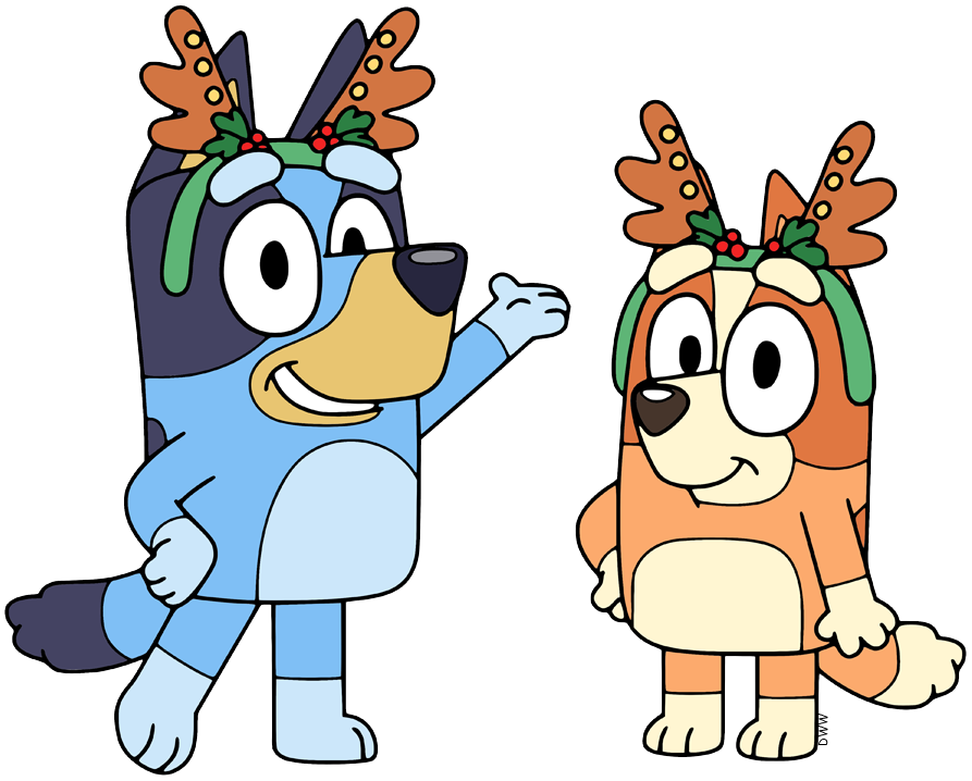 Bluey Christmas Clip Art Images | Disney Clip Art Galore