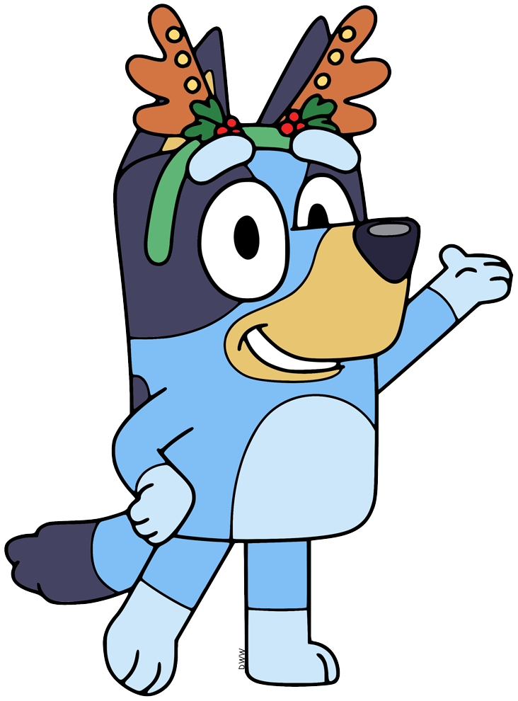 Bluey Christmas Clip Art Images | Disney Clip Art Galore