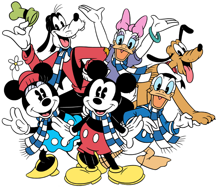 Classic Mickey Mouse & Friends Clip Art (PNG Images) | Disney Clip Art ...