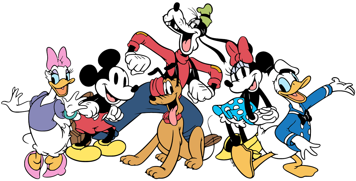 Classic Mickey Mouse & Friends Clip Art (PNG Images) | Disney Clip Art ...
