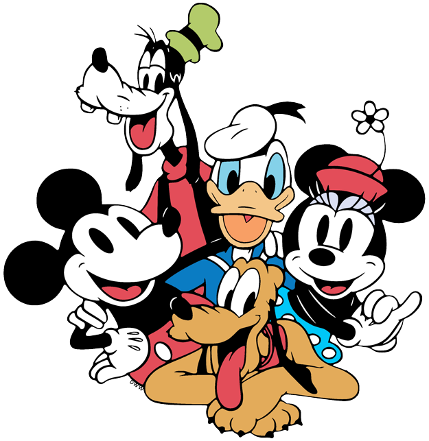 Classic Mickey Mouse & Friends Clip Art (PNG Images) | Disney Clip Art ...