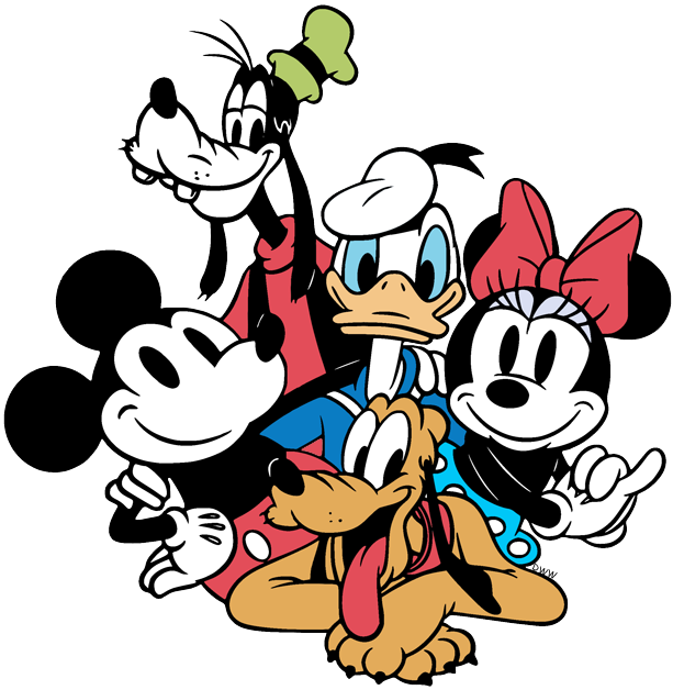 Classic Mickey Mouse & Friends Clip Art (PNG Images) | Disney Clip Art ...