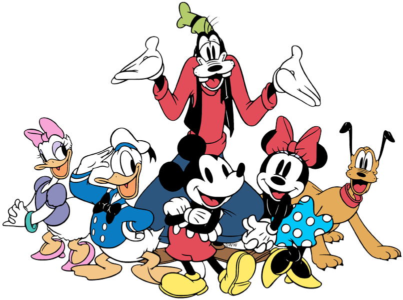 Classic Mickey Mouse & Friends Clip Art (PNG Images) | Disney Clip Art ...