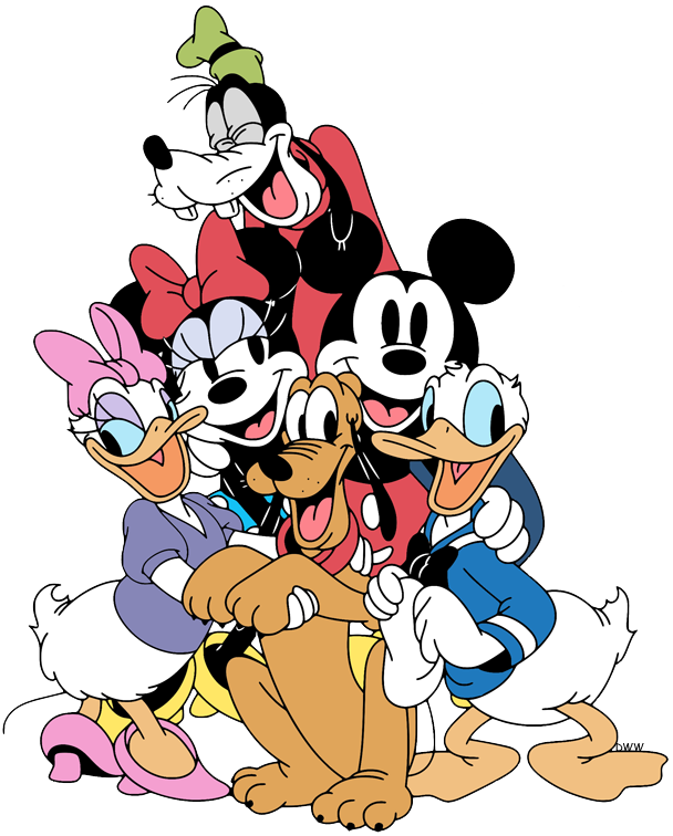 Classic Mickey Mouse & Friends Clip Art (PNG Images) | Disney Clip Art ...