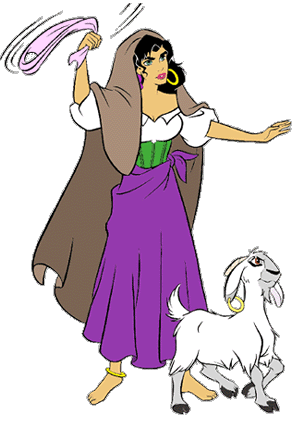 Esmeralda & Djali Clip Art Images | Disney Clip Art Galore