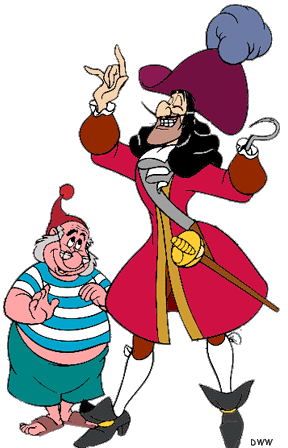 Captain Hook, Smee & Crocodile Clip Art Images | Disney Clip Art Galore