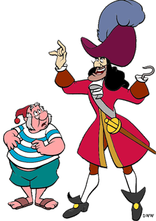 Captain Hook, Smee & Crocodile Clip Art Images | Disney Clip Art Galore