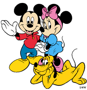 Mickey, Minnie & Pluto Clip Art 2 | Disney Clip Art Galore