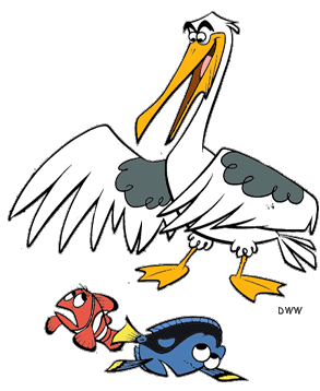 Finding Nemo Bird Scene Clipart