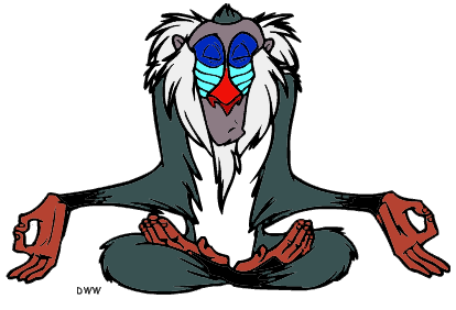 Lion King Rafiki Meditating