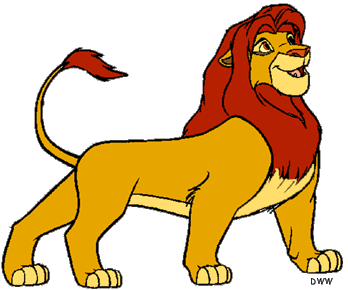 Adult Simba Clip Art (PNG Images) from Disney's The Lion King