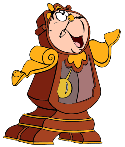 Lumiere & Cogsworth Clip Art Images | Disney Clip Art Galore