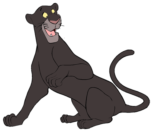 Bagheera, Akela & Mowgli Clip Art Images | Disney Clip Art Galore