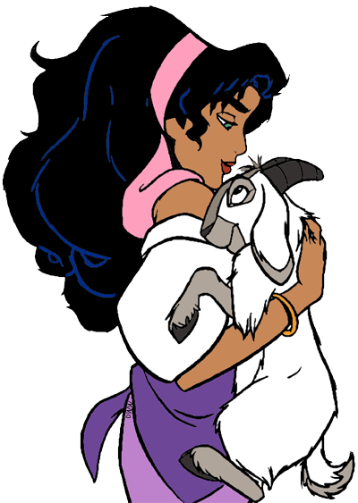 Esmeralda & Djali Clip Art Images | Disney Clip Art Galore