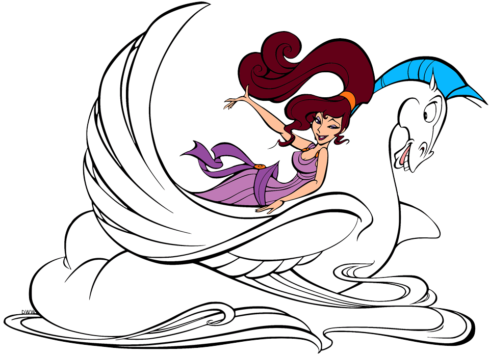 Megara E Hercules Disney Art Style Disney Princess Coloring Pages