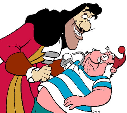 Captain Hook, Smee & Crocodile Clip Art Images | Disney Clip Art Galore