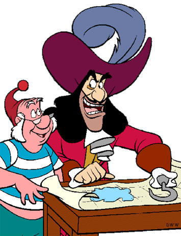 Captain Hook, Smee & Crocodile Clip Art Images | Disney Clip Art Galore