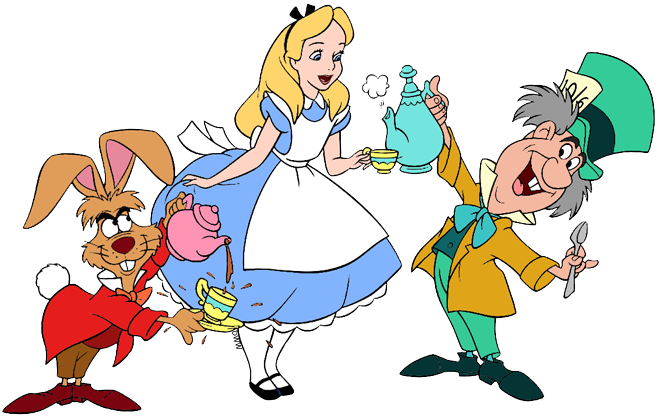 March Hare & Mad Hatter Clip Art Images | Disney Clip Art Galore