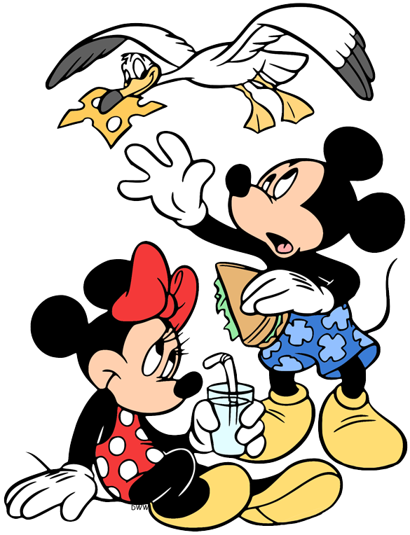 Mickey And Minnie Mouse Beach