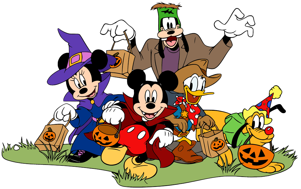Disney Halloween Characters Clip