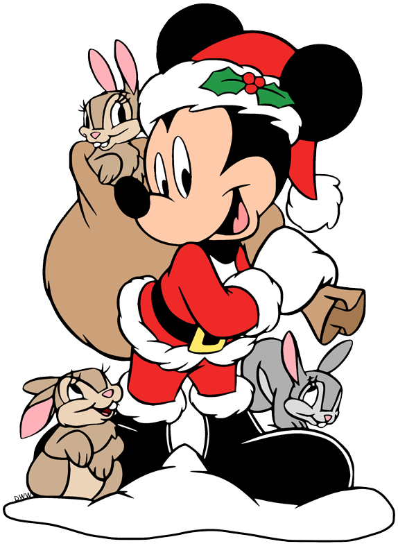 Mickey Mouse Christmas Clip Art (PNG Images) | Disney Clip Art Galore