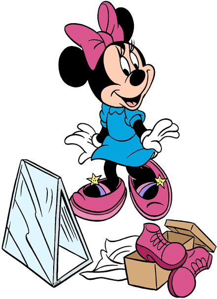 Minnie Mouse Shoe Clipart