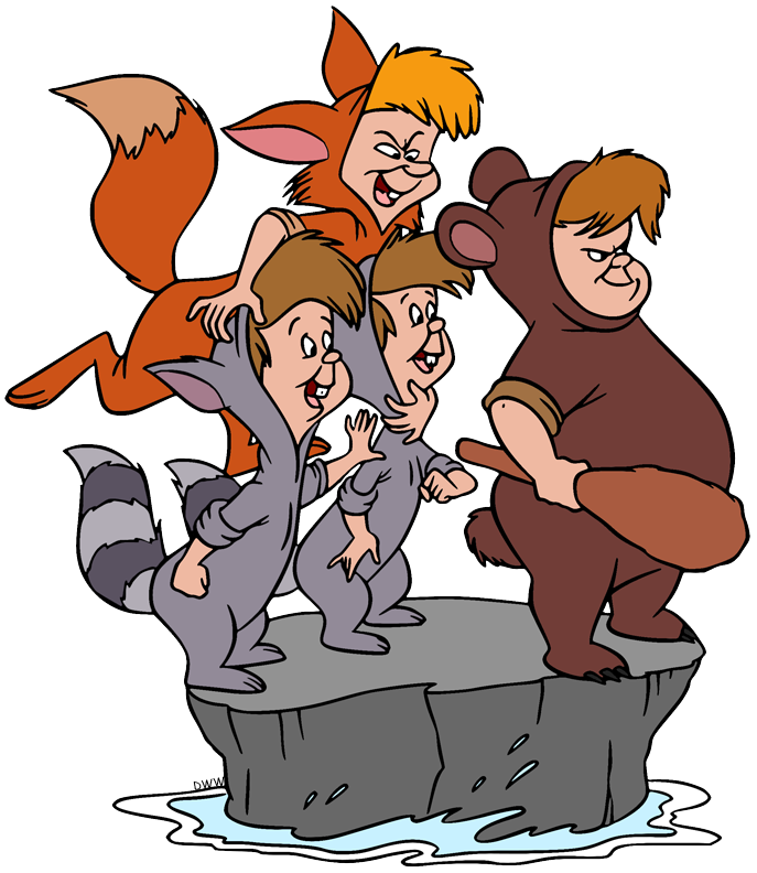 peter pan lost boys skunk coloring pages